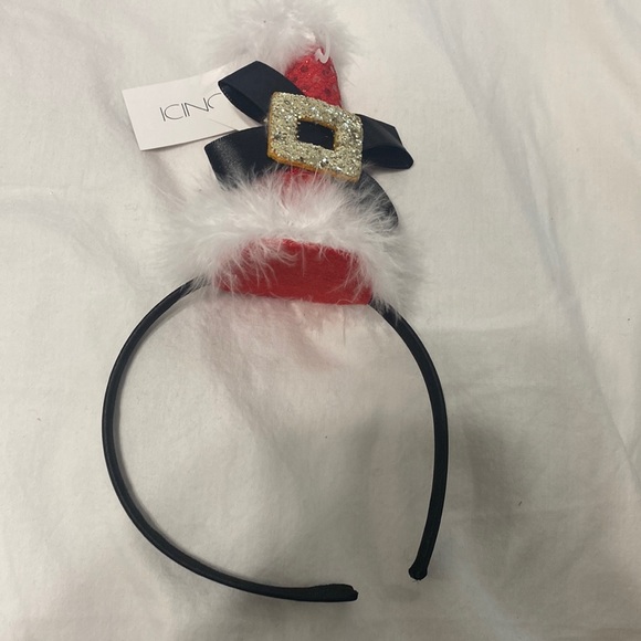 Icing | Accessories | Christmas Santa Hat Headband Red Black New ...
